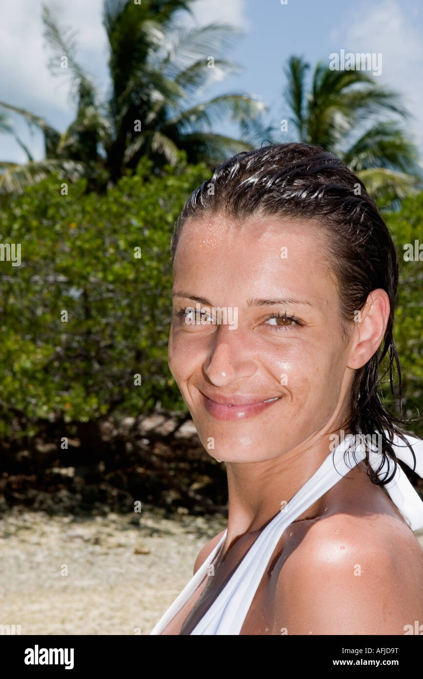 Clothed wet woman hi-res stock photography and images - Alamy