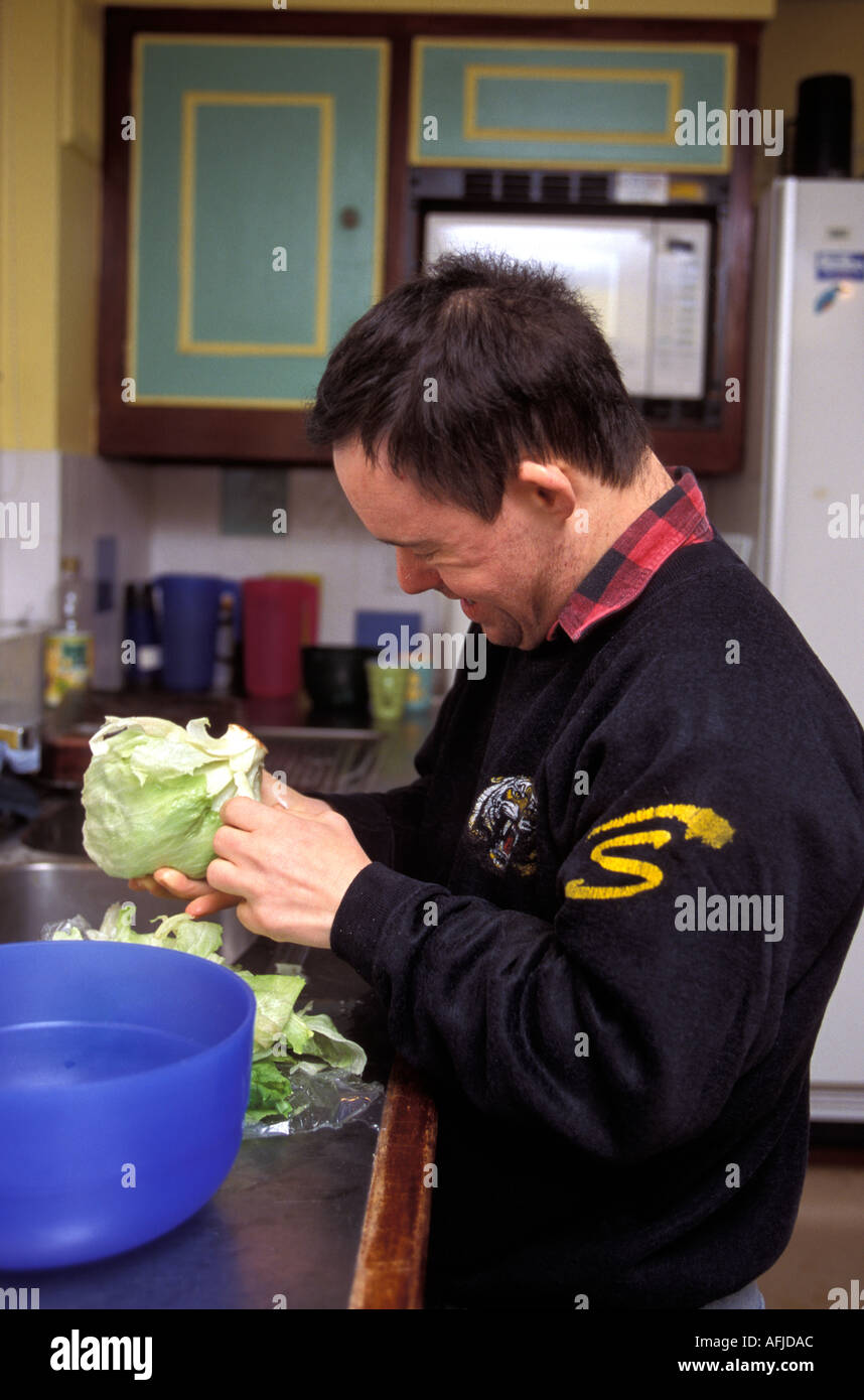 Mental disability cooking hi-res stock photography and images - Alamy