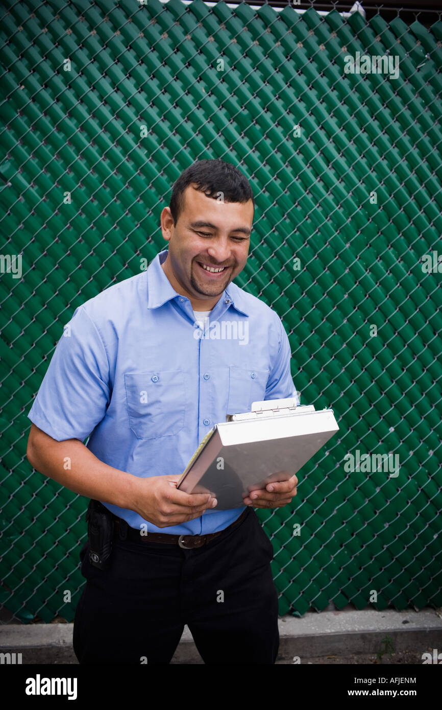 Cable man looking at camera Stock Photo - Alamy