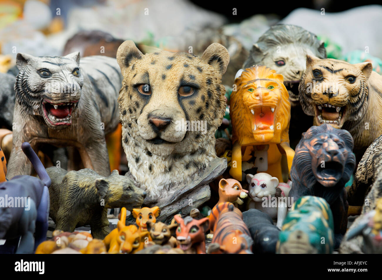 Plastic toy animal figurines hi-res stock photography and images - Alamy