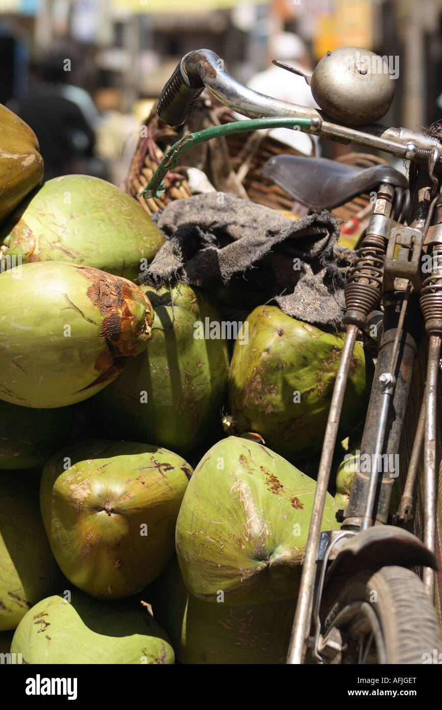 India coconut cycle hi-res stock photography and images - Alamy