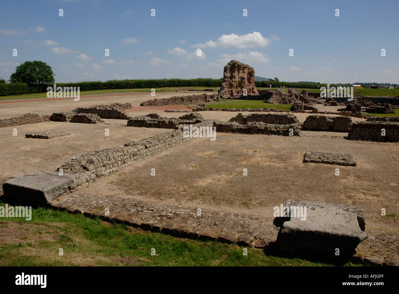 Wroxeter Roman city VIROCONIUM CORNOVIORUM Shropshire England UK Stock ...