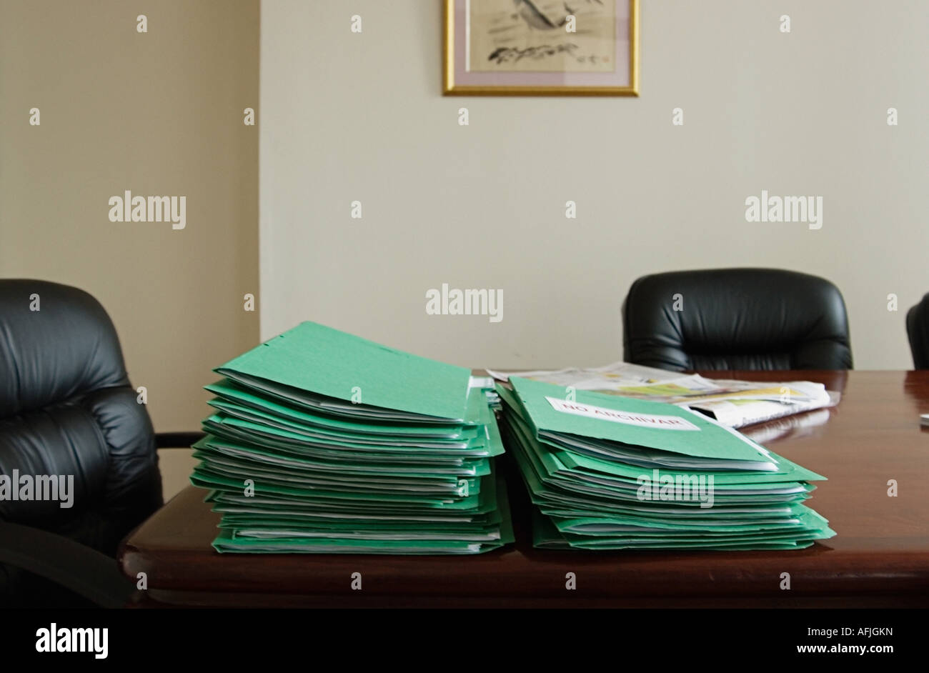 Business files on desk Stock Photo - Alamy