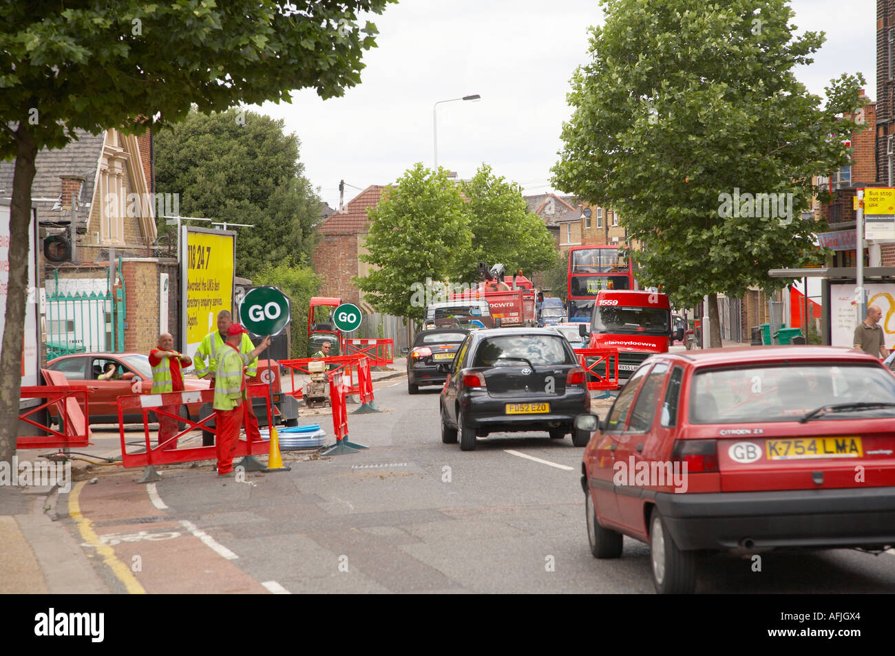 Manual traffic control hi-res stock photography and images - Alamy