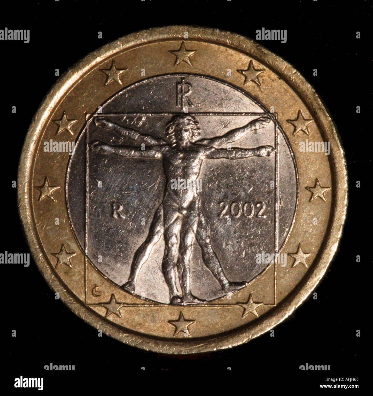 1 Euro Front Stock Photo - Alamy
