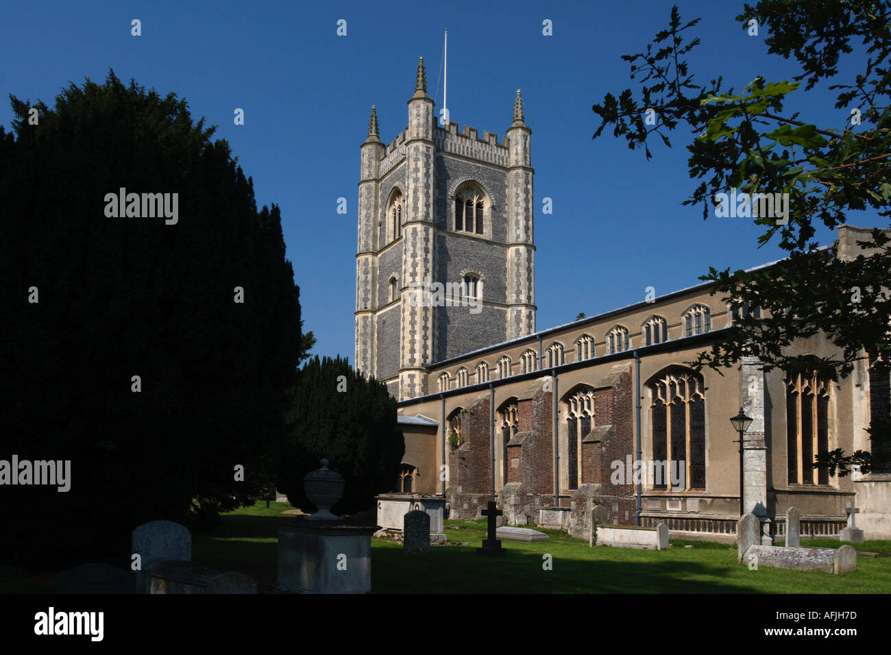 the 16th century Parish Church of St Mary the Virgin Dedham Essex ...