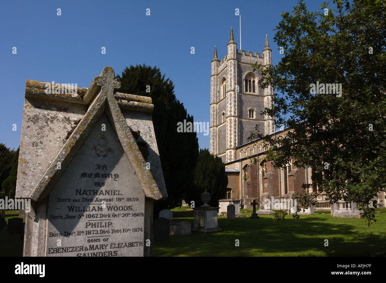 the 16th century Parish Church of St Mary the Virgin Dedham Essex ...