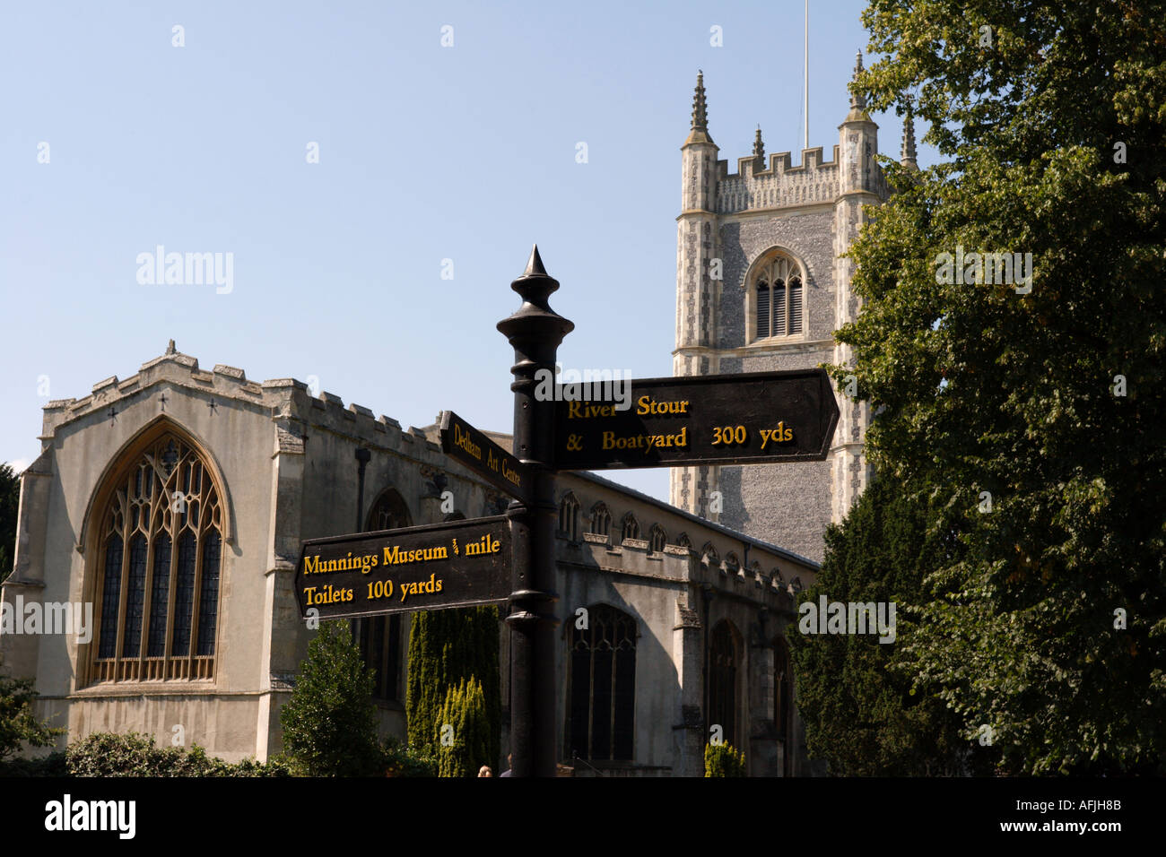the 16th century Parish Church of St Mary the Virgin Dedham Essex ...