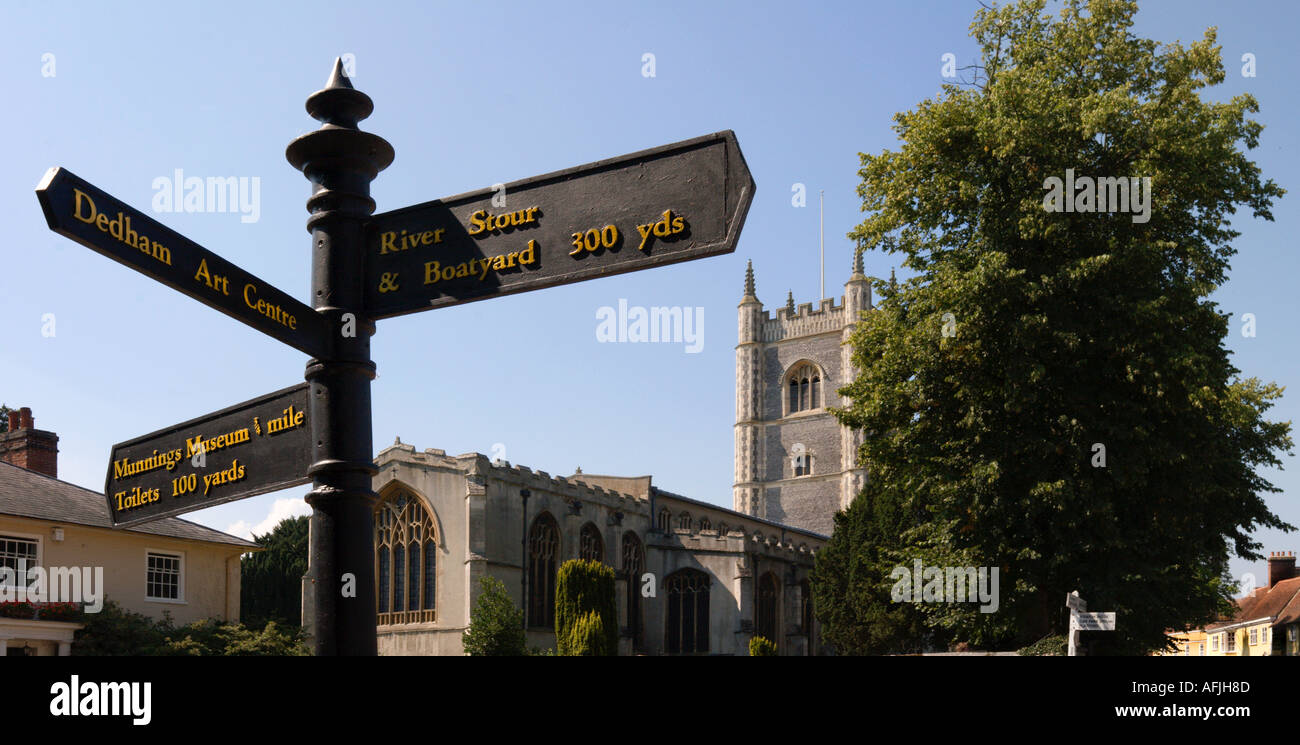 Parish Church of St Mary the Virgin Dedham Essex England Stock Photo ...