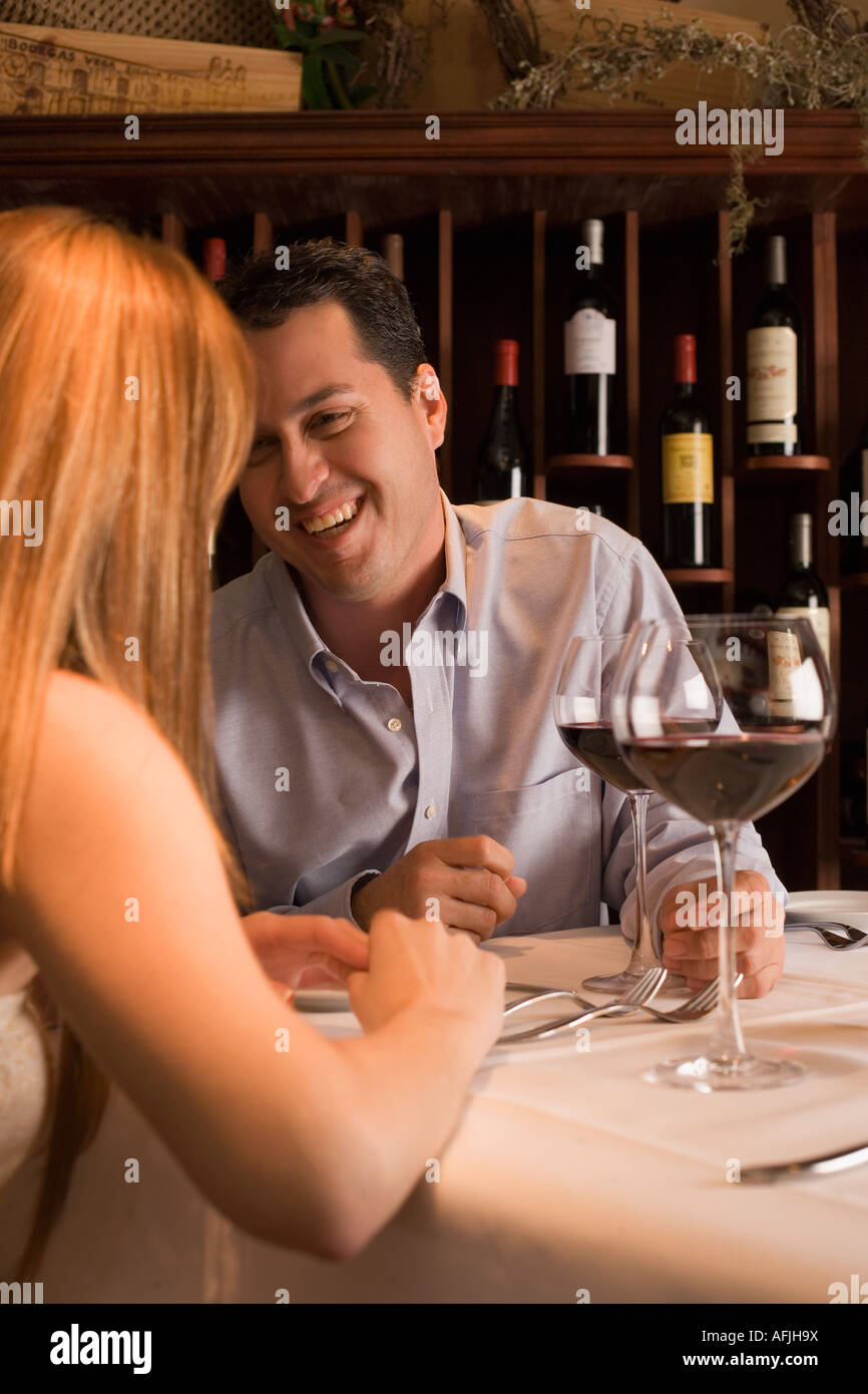 Couple on dinner date Stock Photo - Alamy