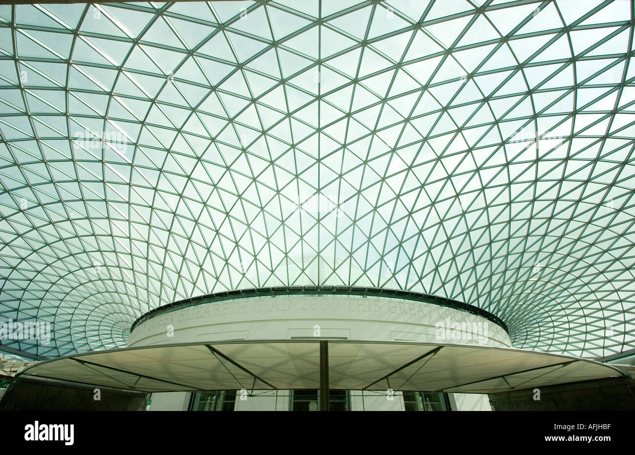 The glass ceiling of The Great Court British Museum London designed ...