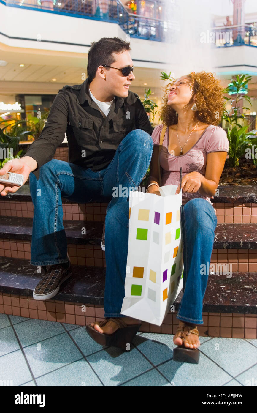 Two men talking fountain hi-res stock photography and images - Alamy