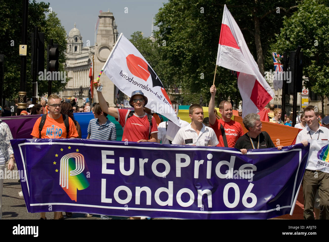 The head of the parade of the EuroPride London Stock Photo - Alamy