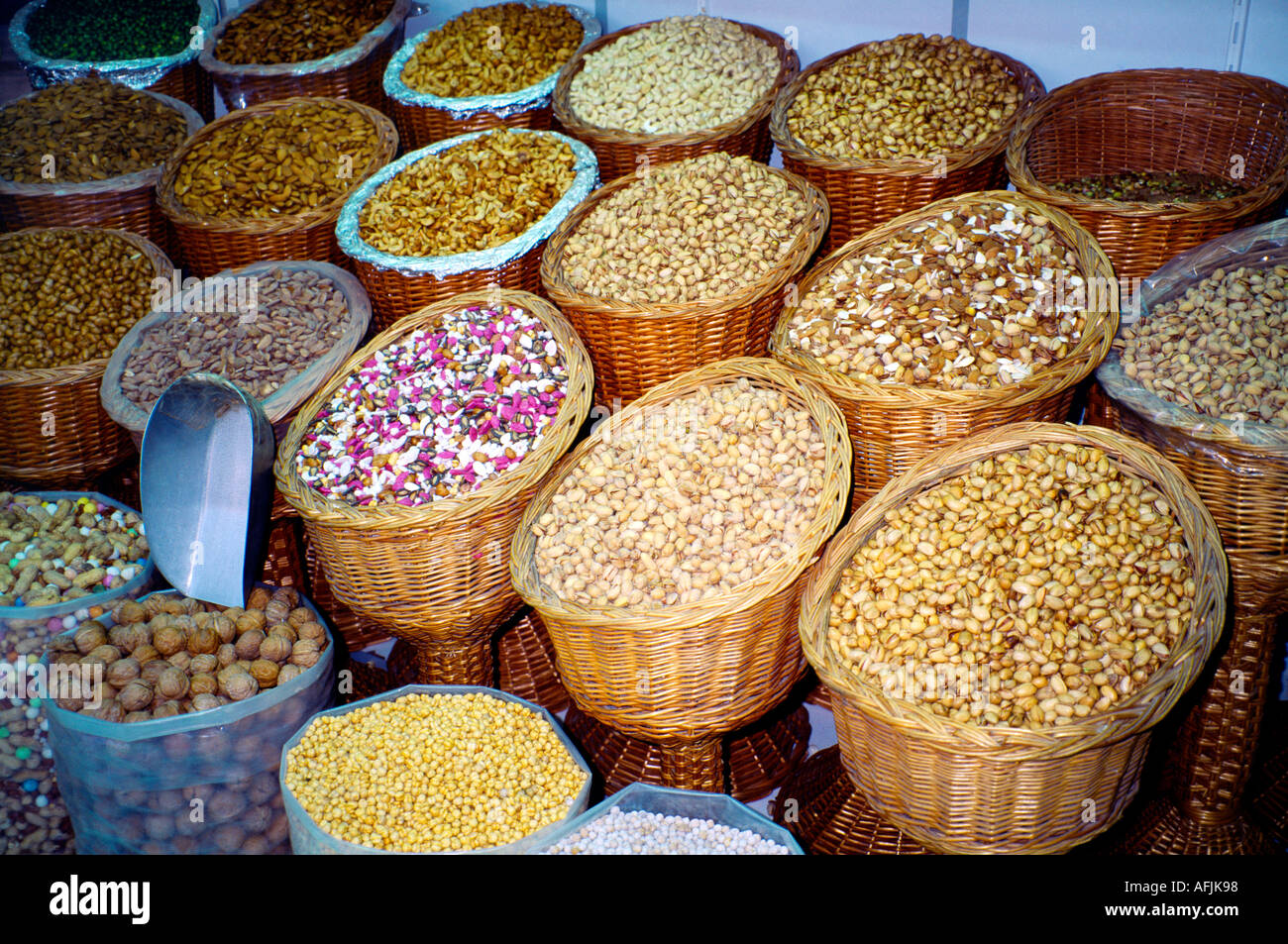 Dubai UAE Spice Souk market Nuts Stock Photo - Alamy