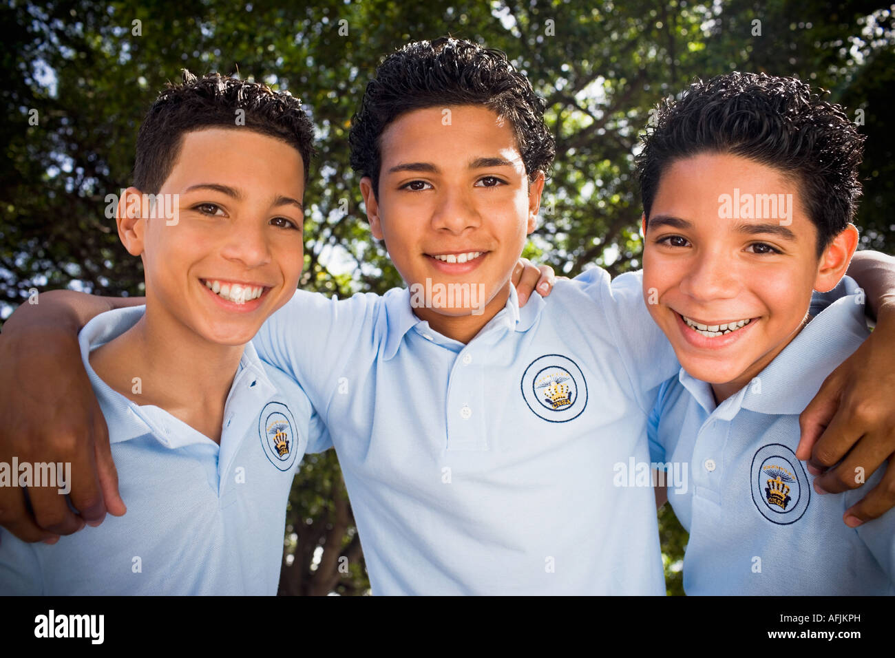 Group of boys wearing school uniform Stock Photo - Alamy