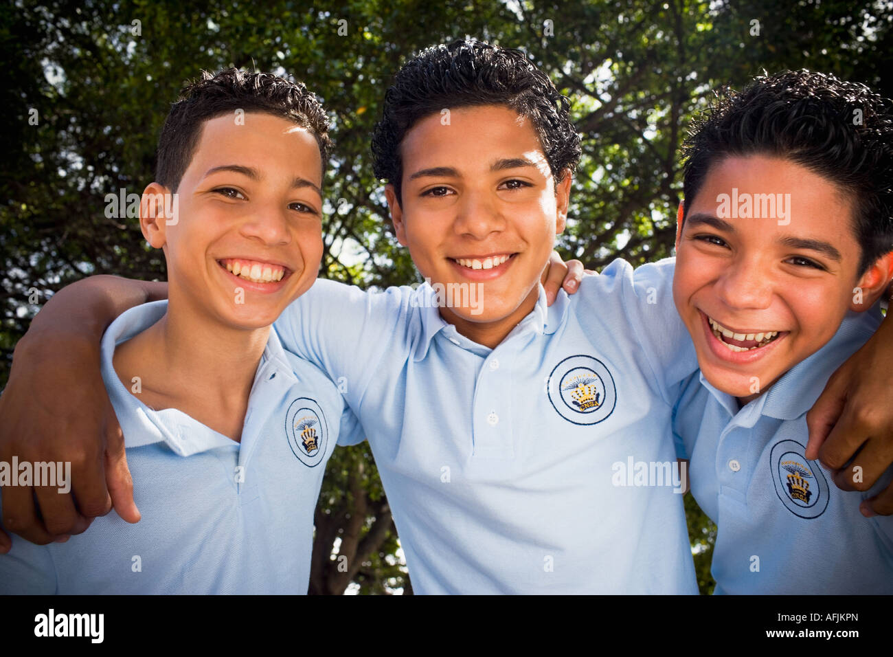Group of boys wearing school uniform Stock Photo - Alamy