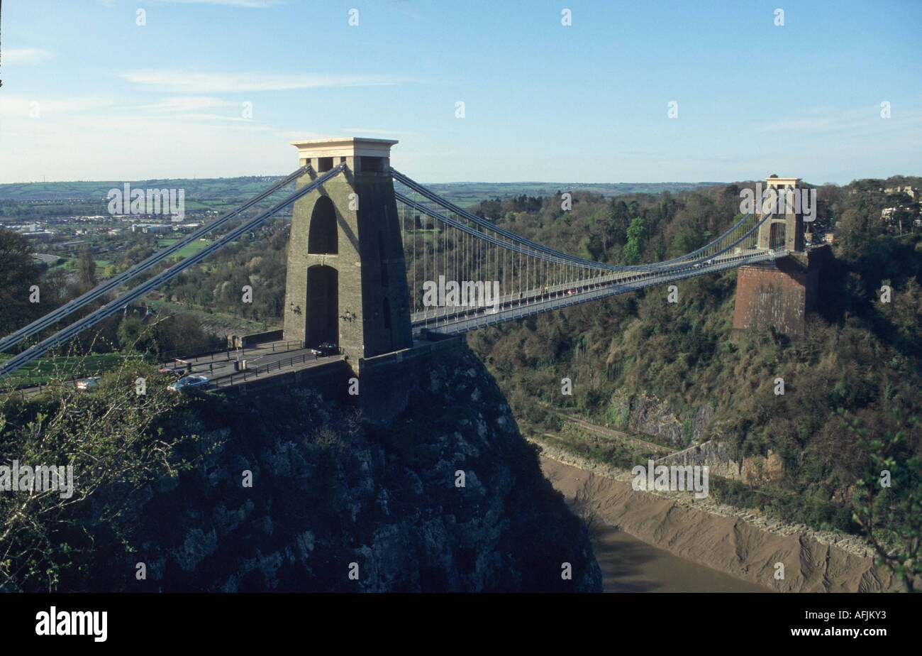 Bristol Suspension Bridge Clifton Bristol England Stock Photo - Alamy