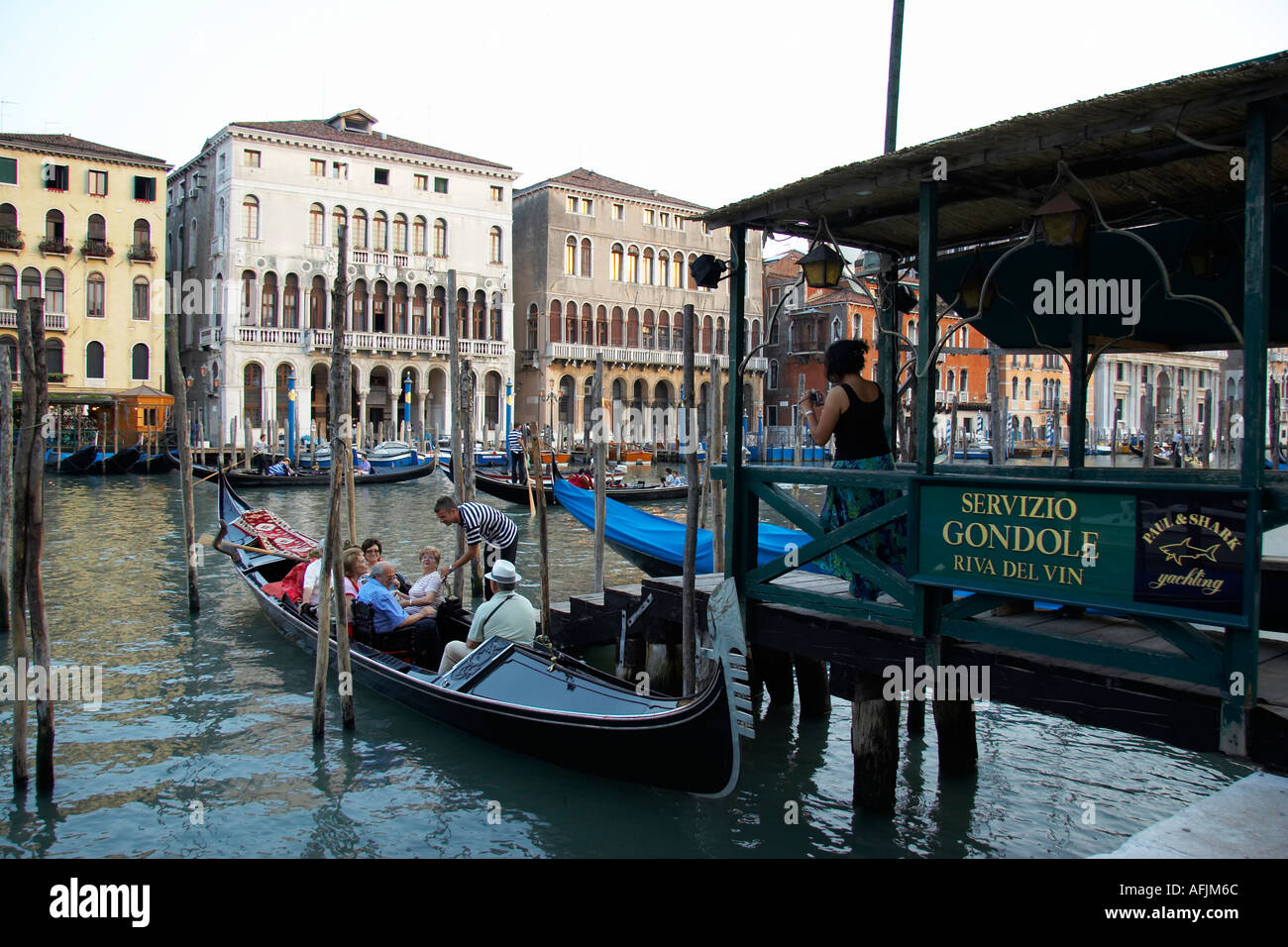 Gondola service on grand canal hi-res stock photography and images - Alamy