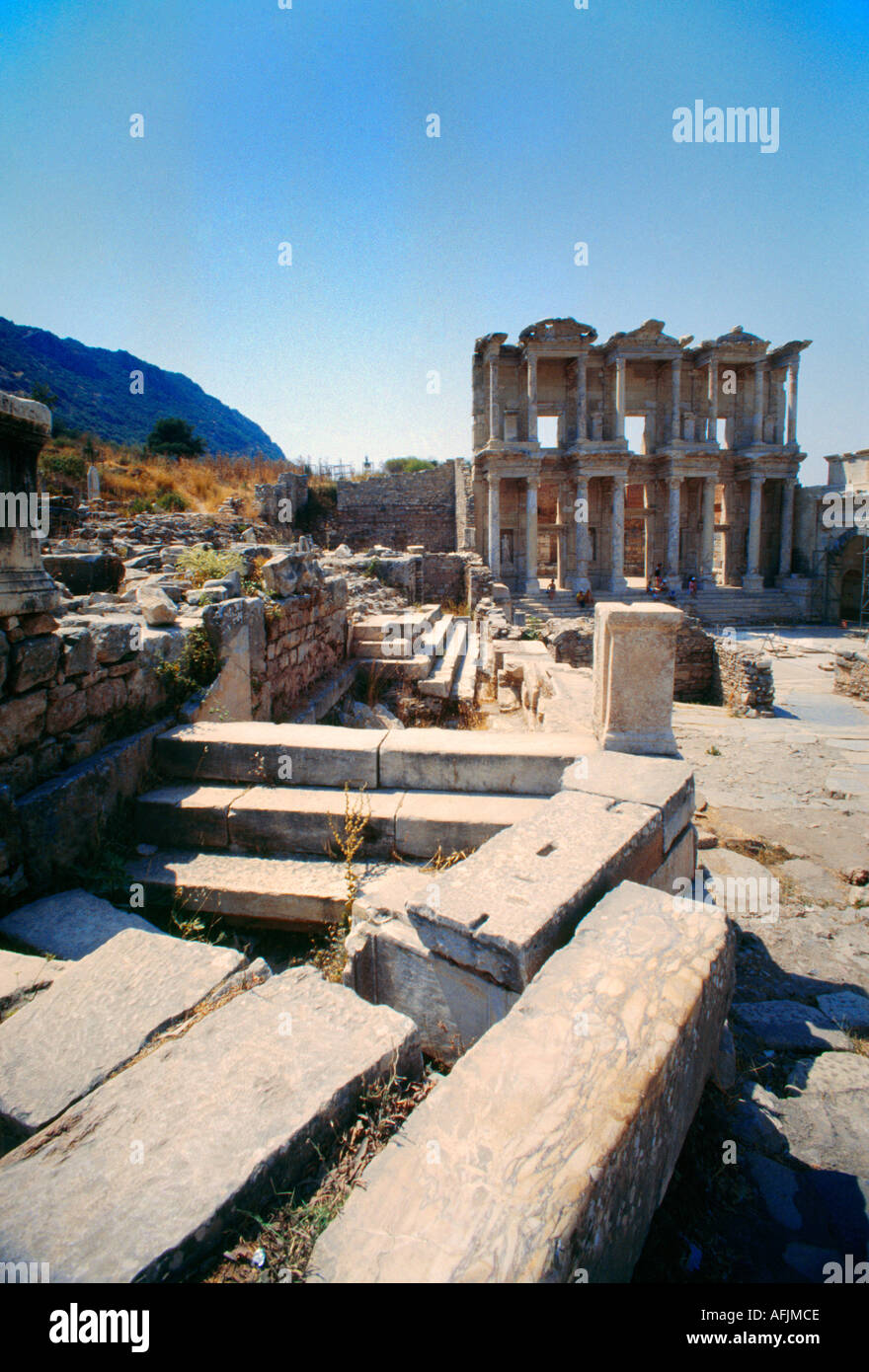 Ephesus Turkey Library of Celsius Stock Photo - Alamy