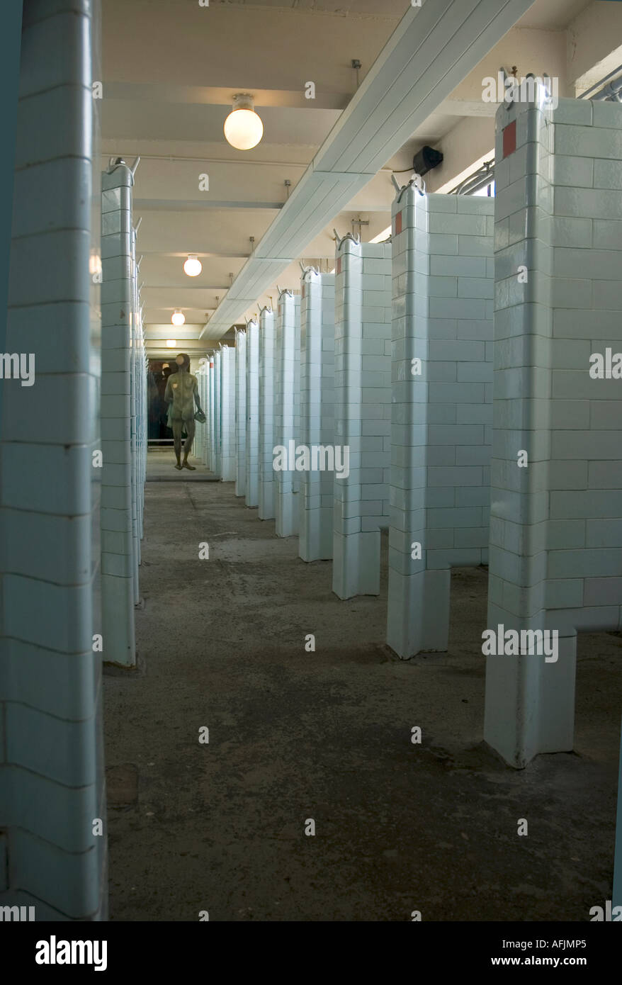 Miners shower block Blaenavon National Coal Museum Torfaen South Wales ...