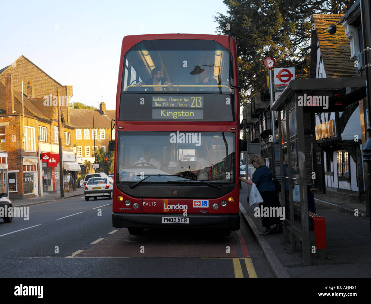 Passenger boarding bus stop hi-res stock photography and images - Alamy