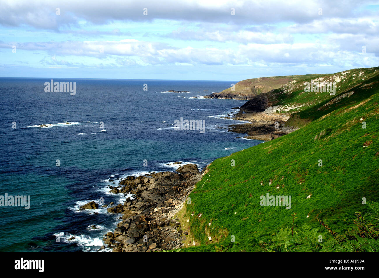 Coastline between Zennor head porthzennor cove and Mussel point Penwith ...