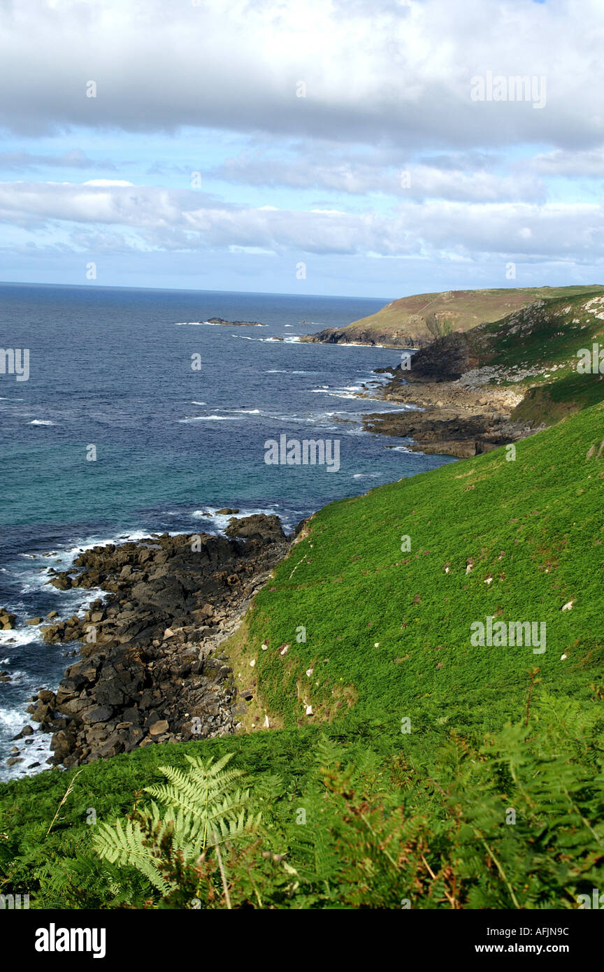 Coastline between Zennor head porthzennor cove and Mussel point Penwith ...