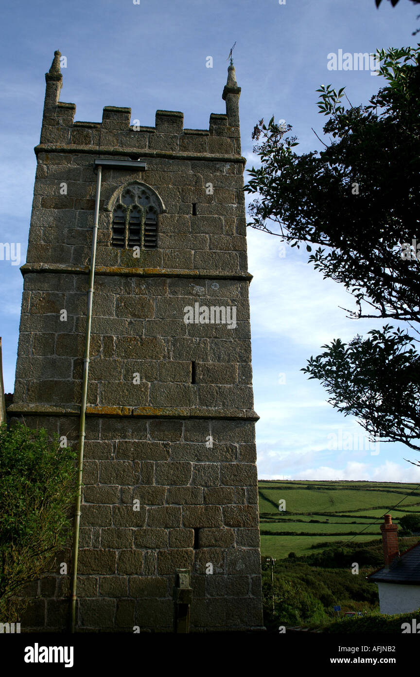 St Senara s church Zennor Penwith Cornwall Stock Photo - Alamy