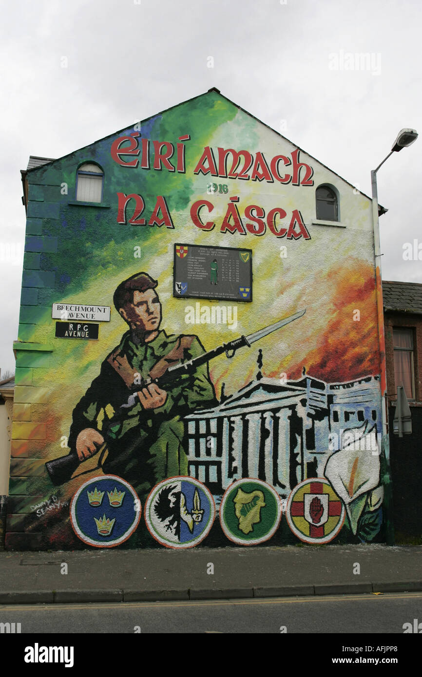 1916 dublin easter rising commemoration republican wall mural ...