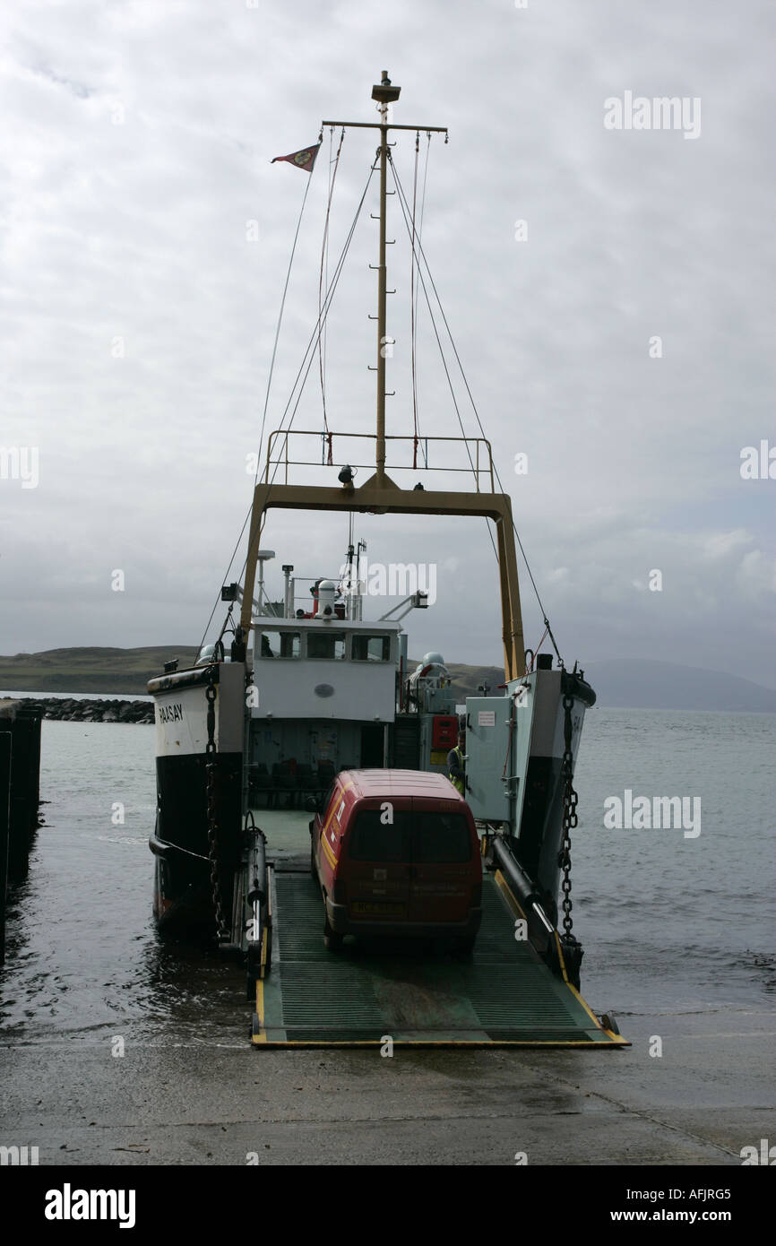 bow vehicle loading ramp of the Caledonian MacBrayne MV Raasay ferry ...