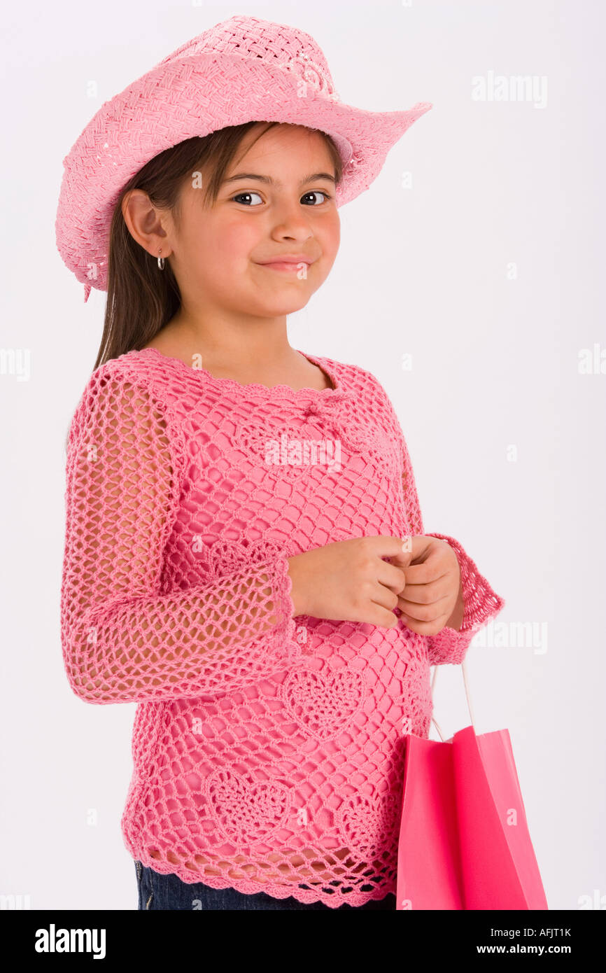 Girls pink cowboy hat hi-res stock photography and images - Alamy
