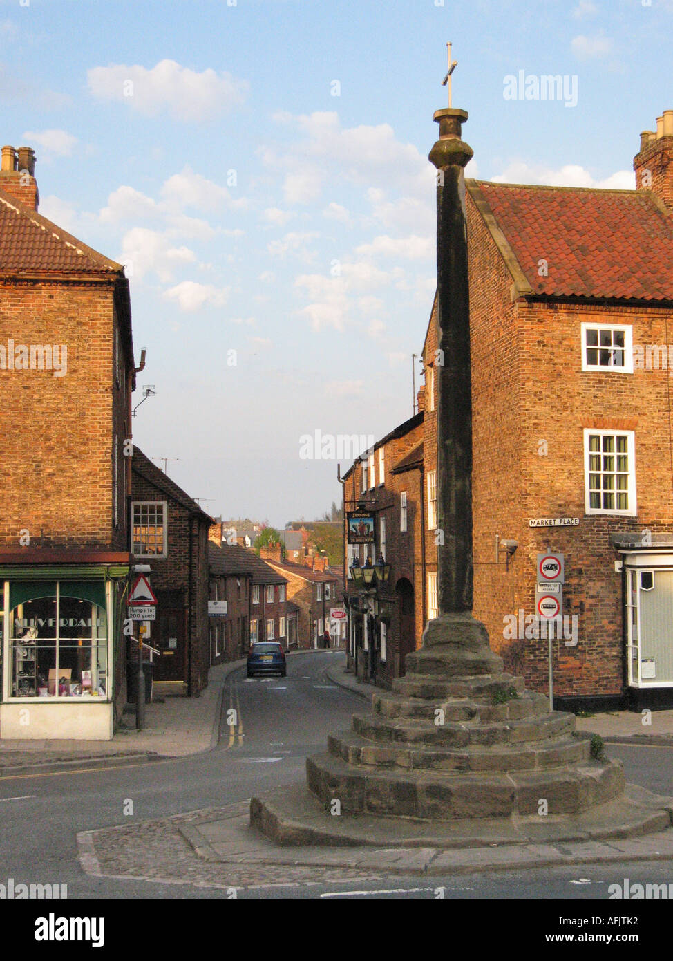 Market cross in Bedale Market Place North Yorkshire England UK Stock ...