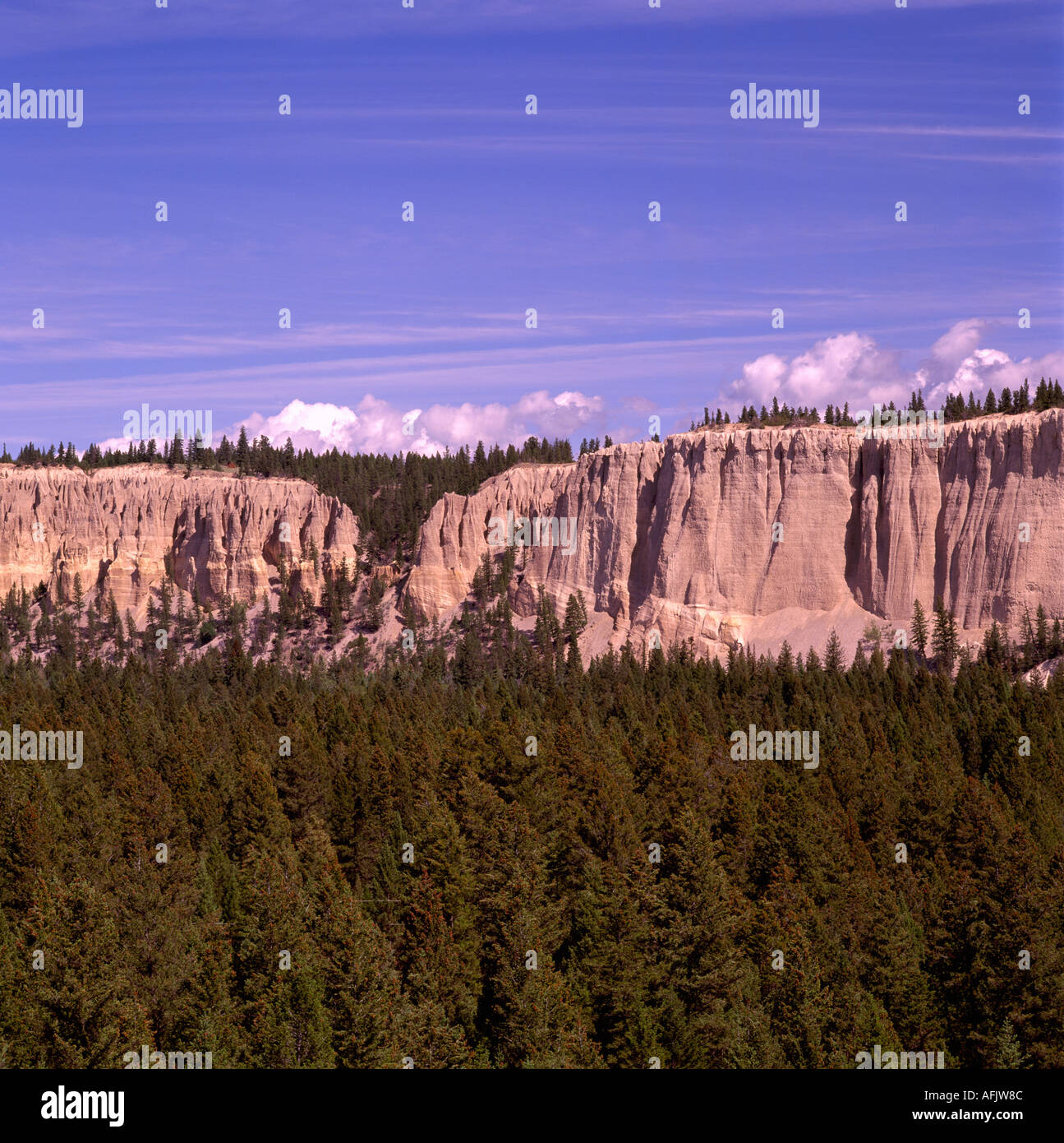 Hoodoos at Dutch Creek near Canal Flats and Fairmont in Kootenay Region ...