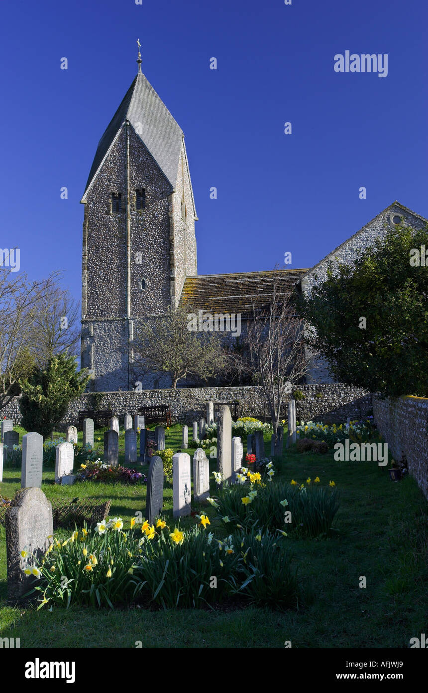 St Mary's Church Sompting, West Sussex, UK 2006 Stock Photo - Alamy