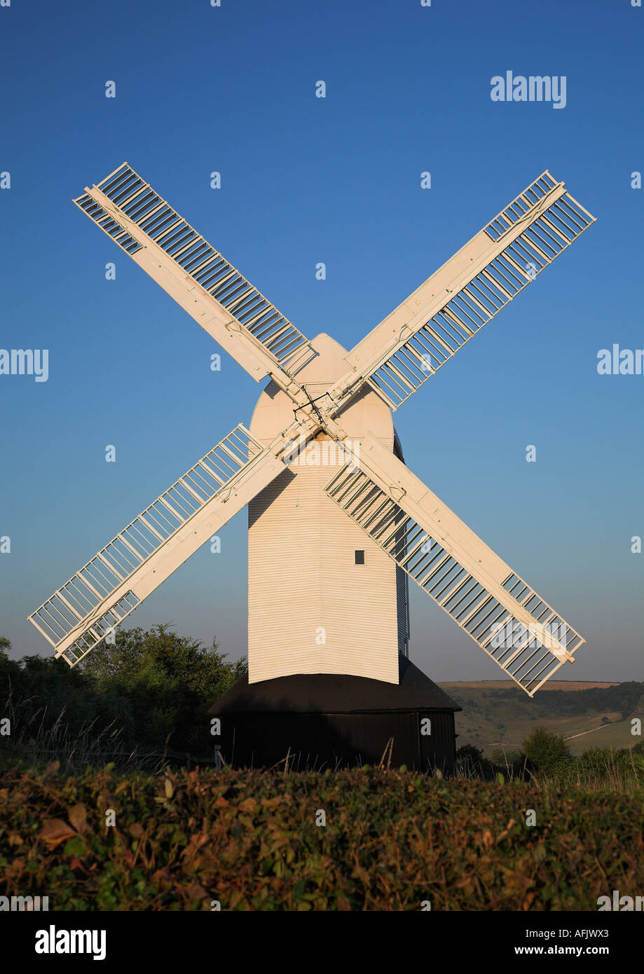 Jill Windmill a 19th century corn windmill located at Clayton on the ...