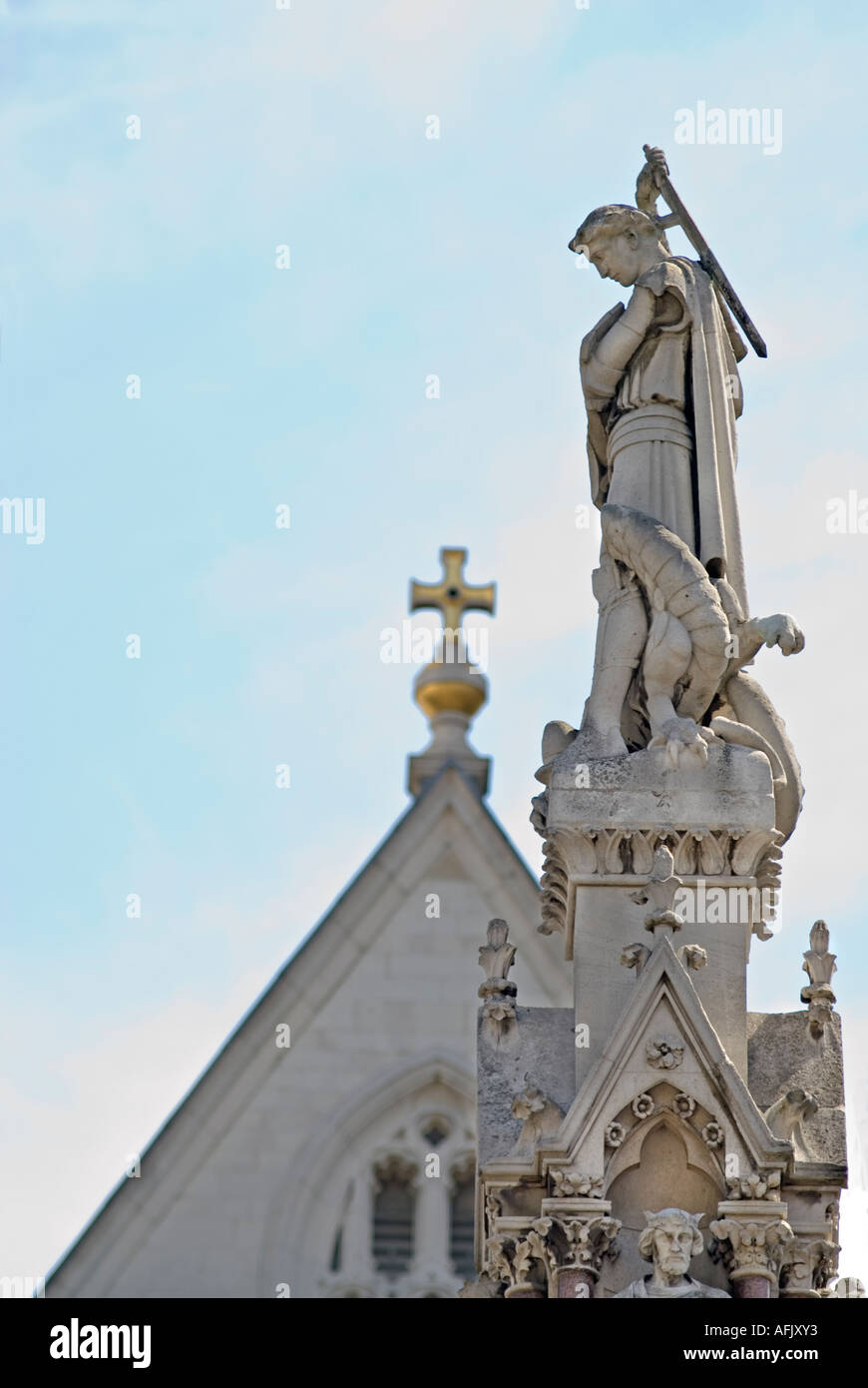 Statue outside westminster abbey london hi-res stock photography and ...
