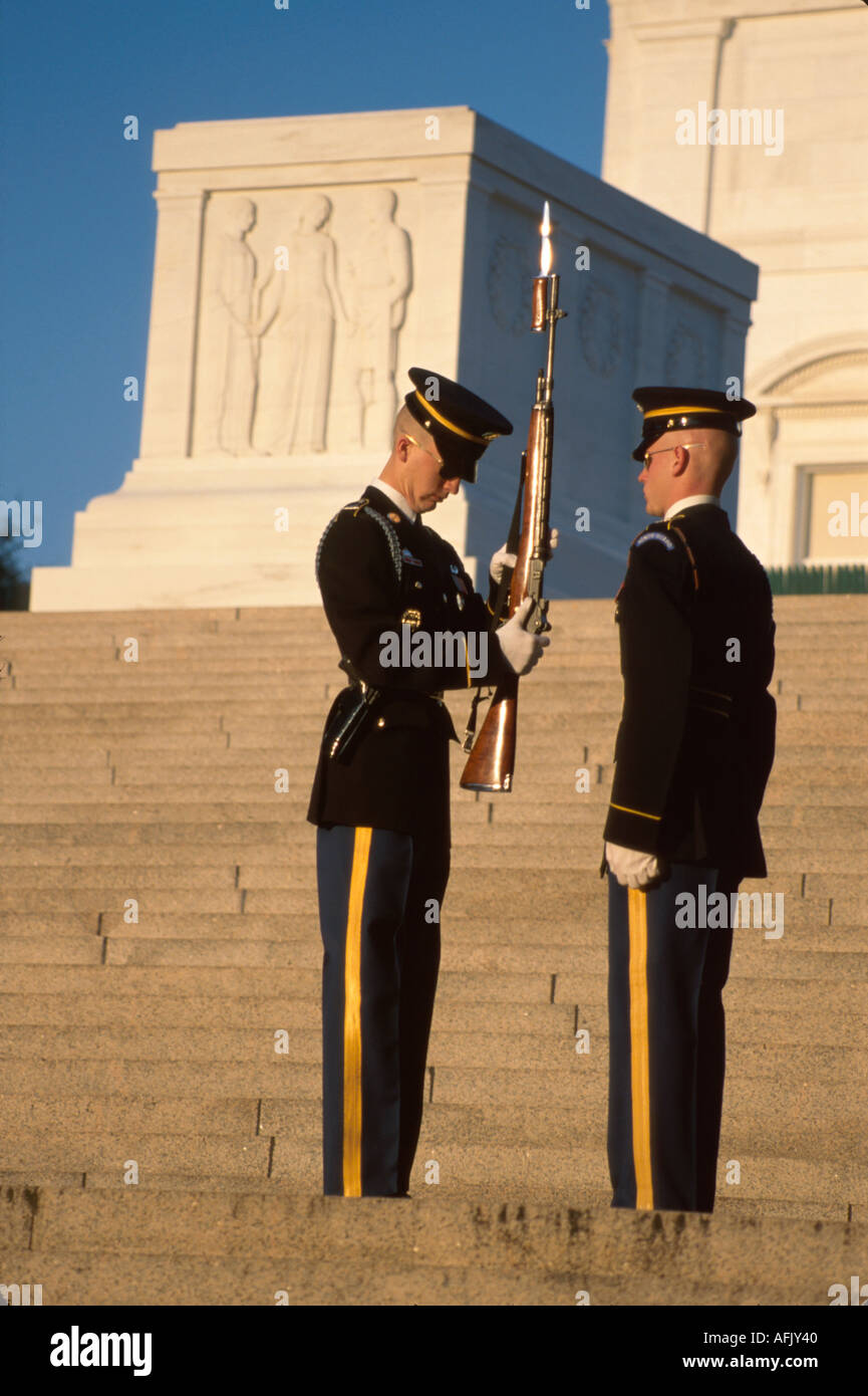 Virginia Arlington National Cemetery Changing of the Guard ceremony ...