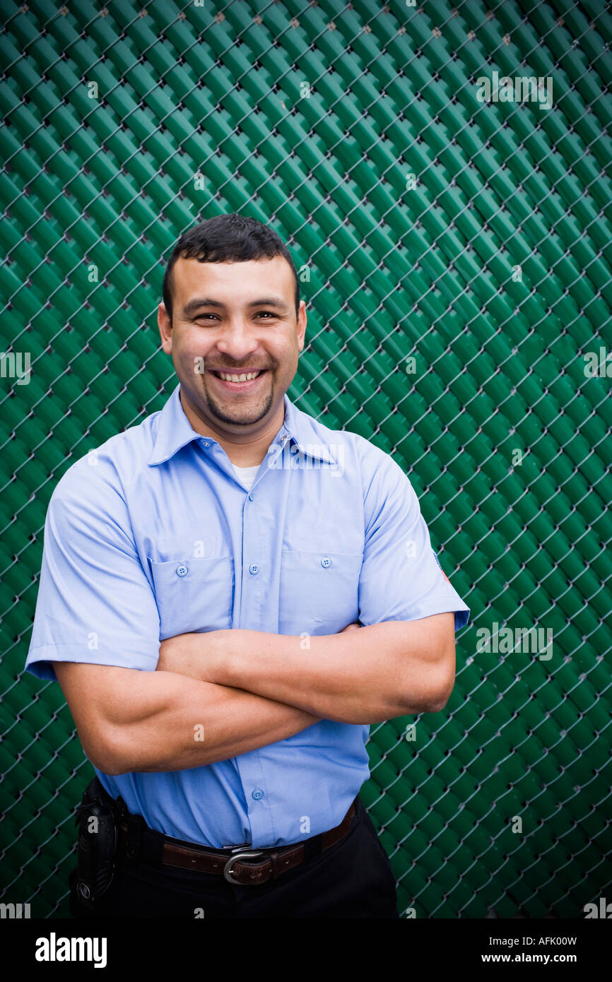 Cable man looking at camera Stock Photo - Alamy