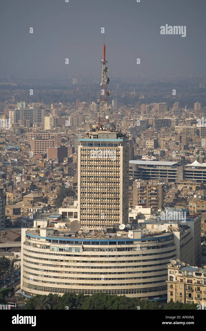 The impressively hideous TV and Radio building in downtown Cairo, Egypt ...