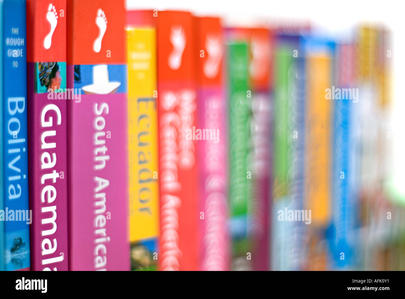 Selection of popular travel guidebooks to a variety of international ...
