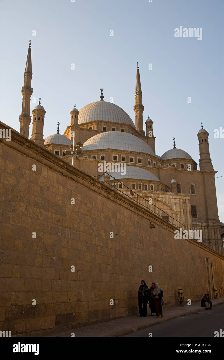 The Ottoman style mosque of Mohammed Ali in the Citadel, looking out ...