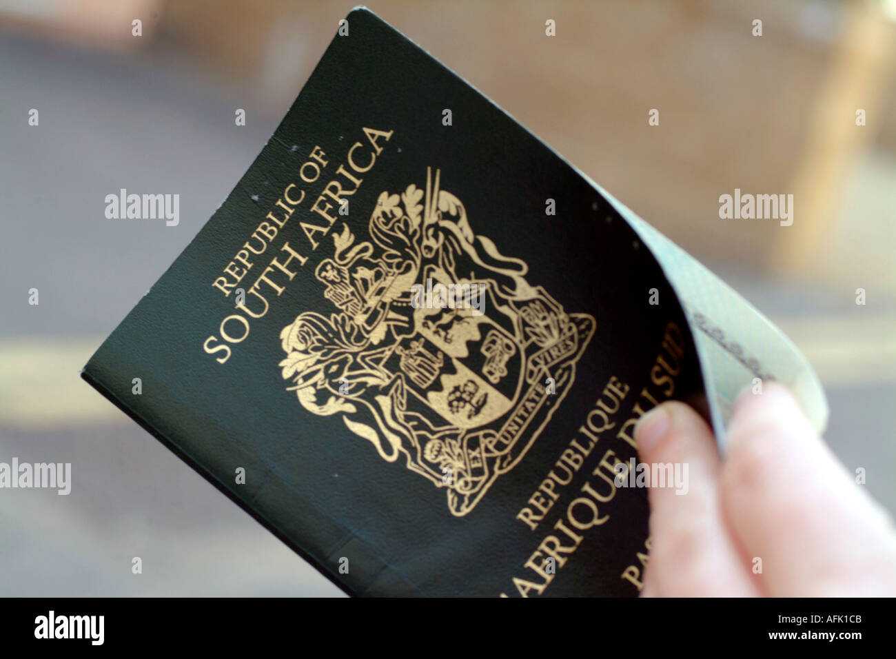 A South African passport Stock Photo - Alamy