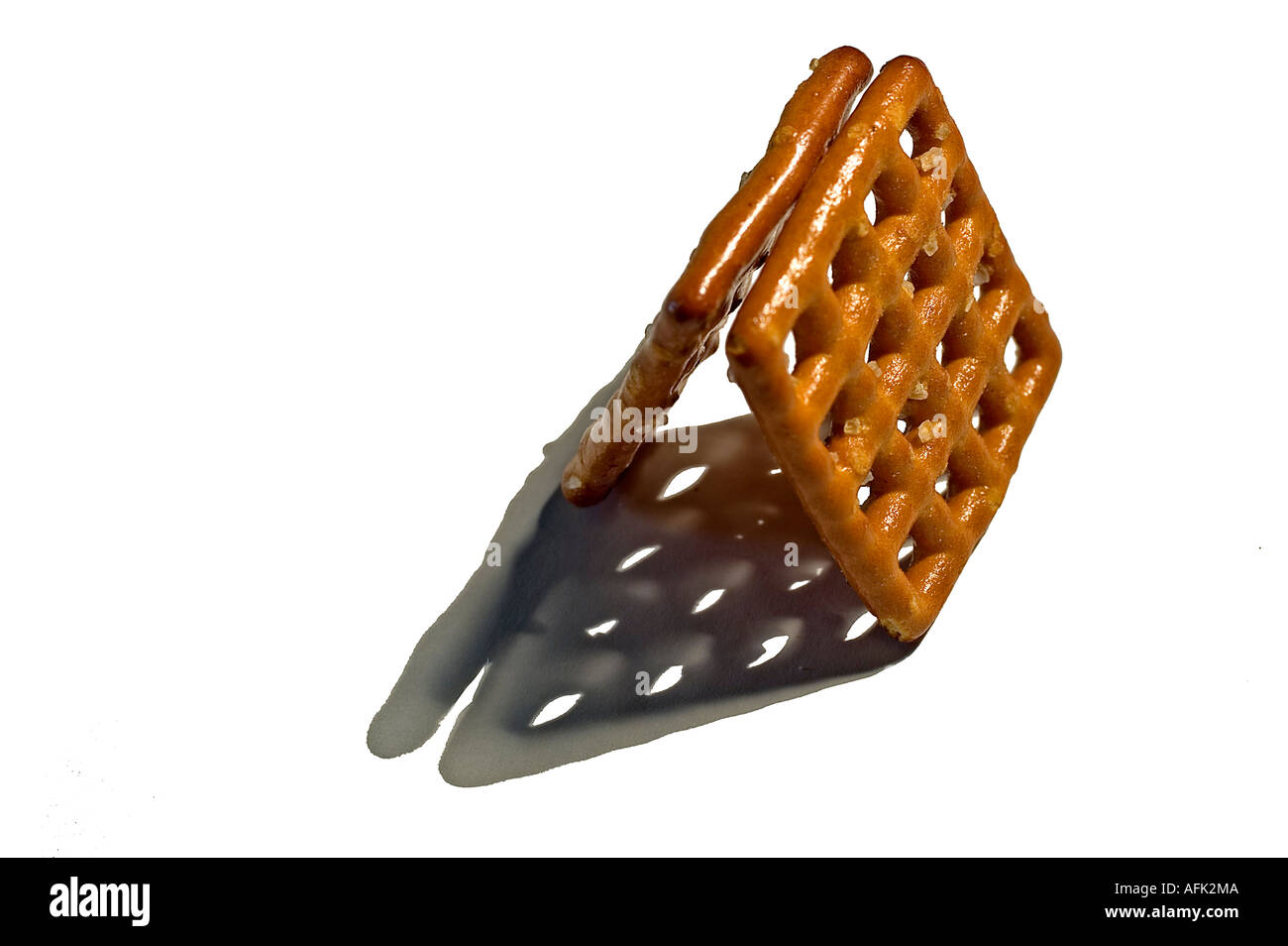 pretzel pyramid on white background Stock Photo - Alamy