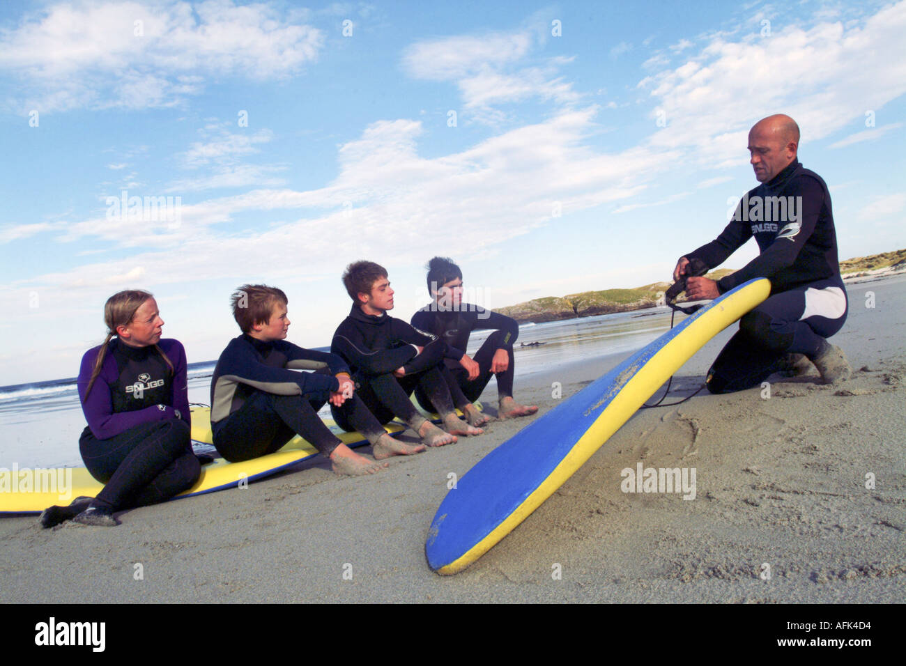 Tiree hebrides surfing hi-res stock photography and images - Alamy