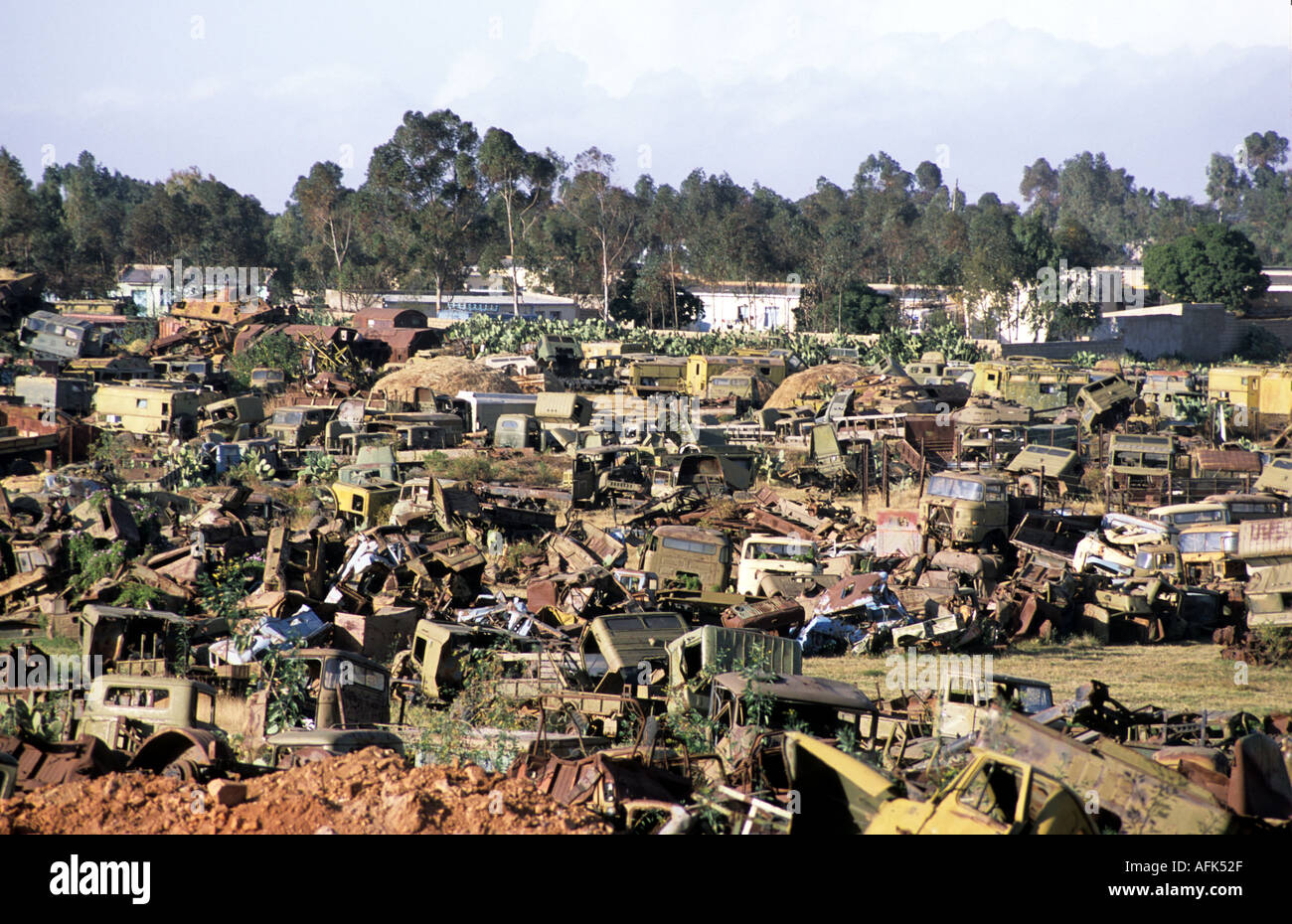 The tank cemetery Asmara Eritrea Stock Photo - Alamy