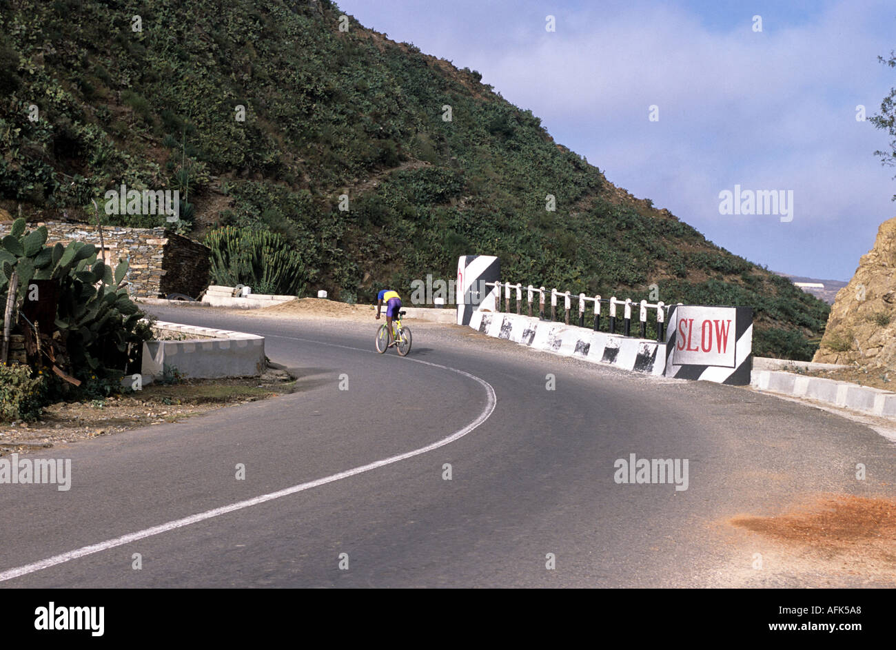 Bend on the Asmara to Masawa Road Great Rift Valley Eritrea Stock Photo ...