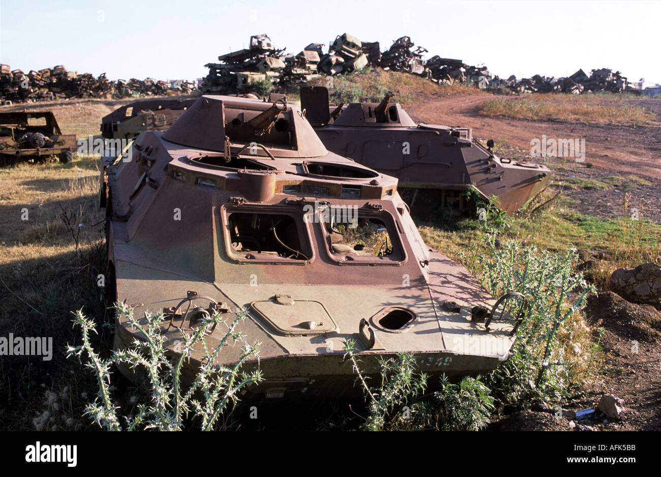 Tank at the tank cemetery Asmara Eritrea Stock Photo - Alamy