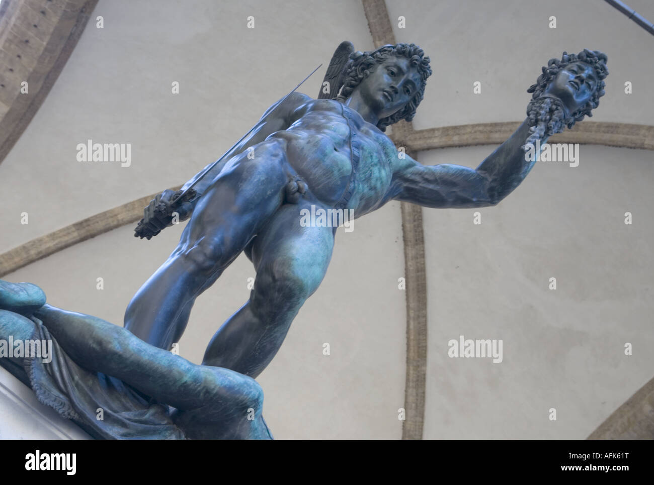 Benvenuto Cellini's statue Perseus With the Head of Medusa Stock Photo ...