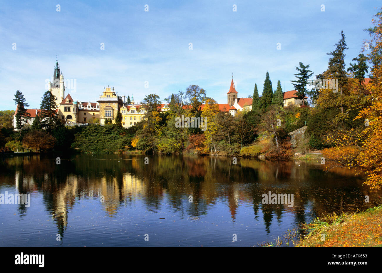 CZECH REPUBLIC PRUHONICE PRUHONICE CASTLE AND BOTANICAL GARDEN Stock ...