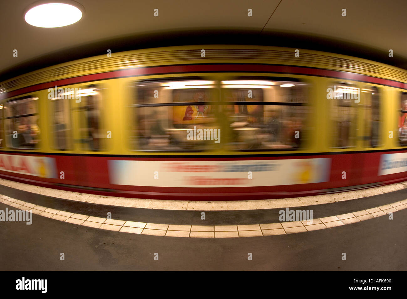 Underground train Berlin, Germany Stock Photo - Alamy